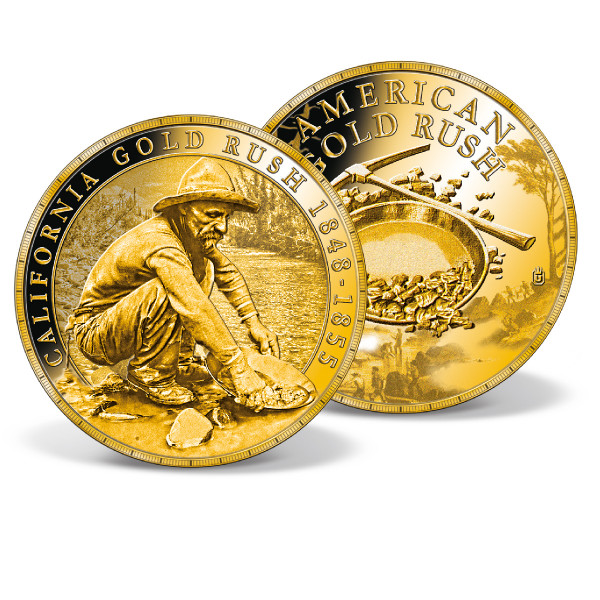 California Gold Rush Commemorative Gold Coin | Solid Gold | Gold ...