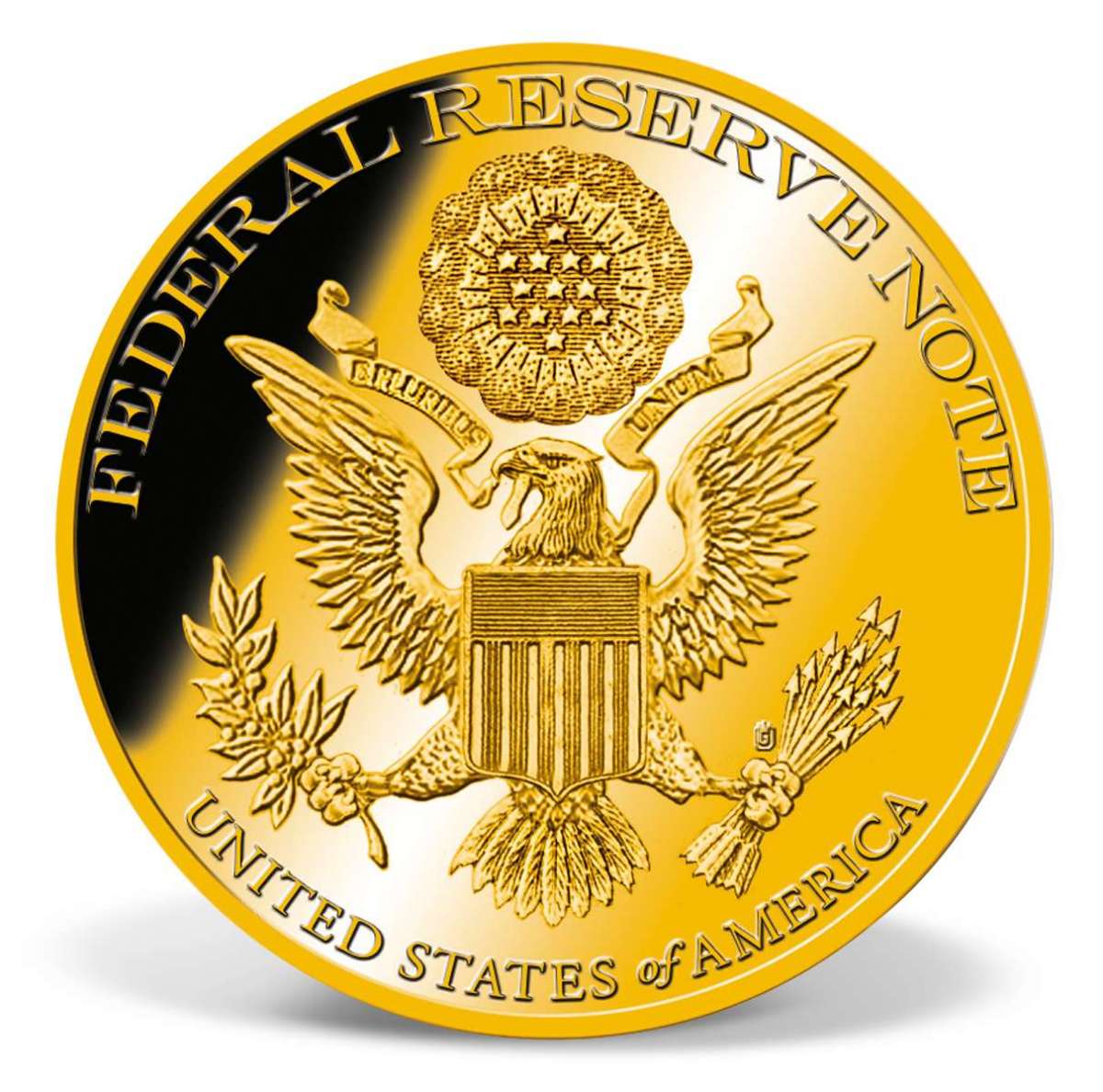 Colossal One-Hundred-Dollar Banknote Commemorative Coin | Gold-Layered ...