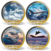 History of Aviation Coin Set | Gold-Layered | Gold | American Mint