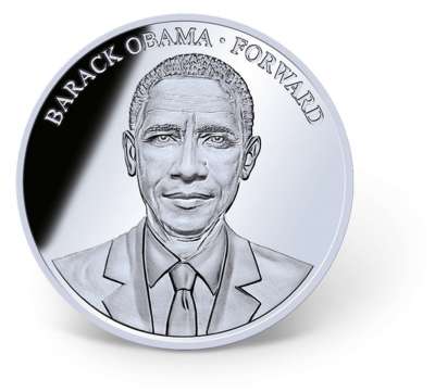 President Barack Obama Precious Metal Coin Set | Gold-Layered | Gold ...