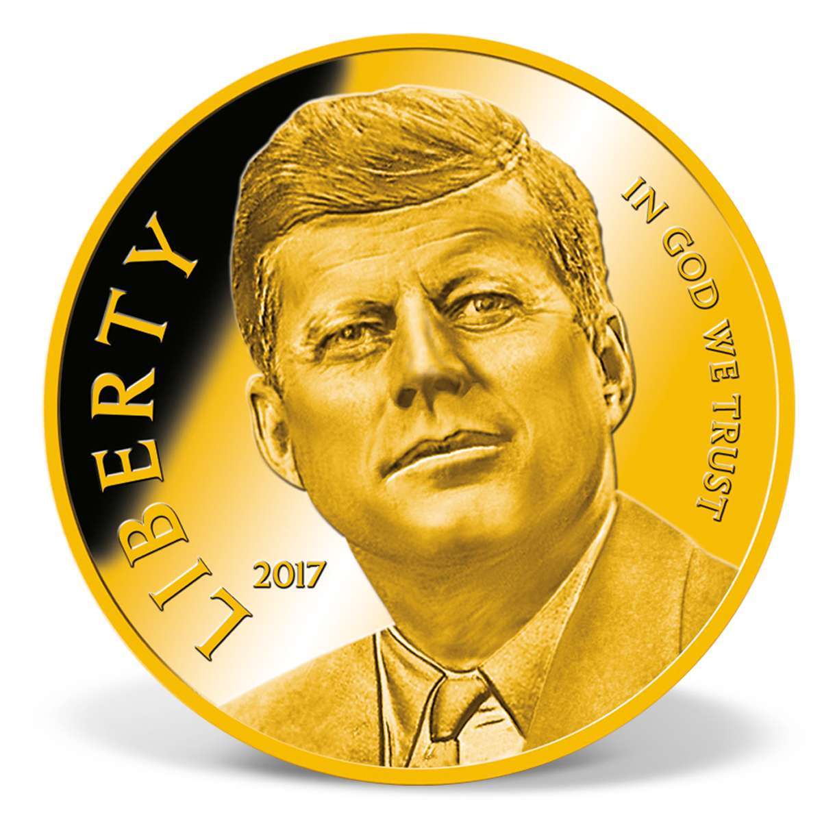 2017 John F. Kennedy 100th Anniversary Edition Coin | Gold-Layered ...