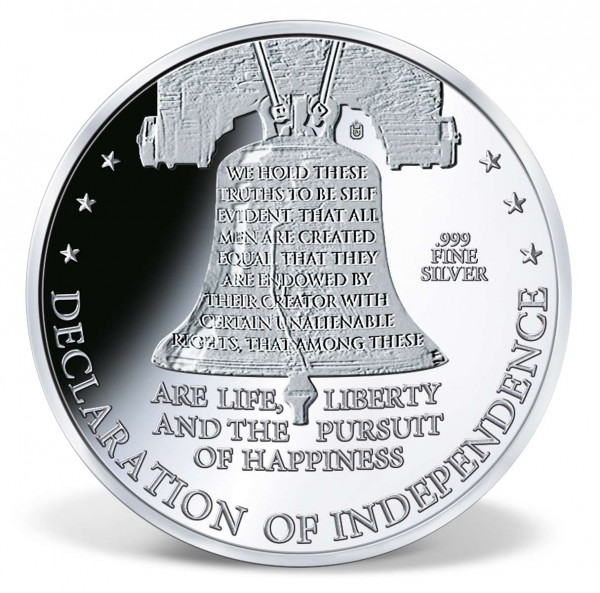 Declaration of Independence Commemorative Silver Coin Set | Solid ...