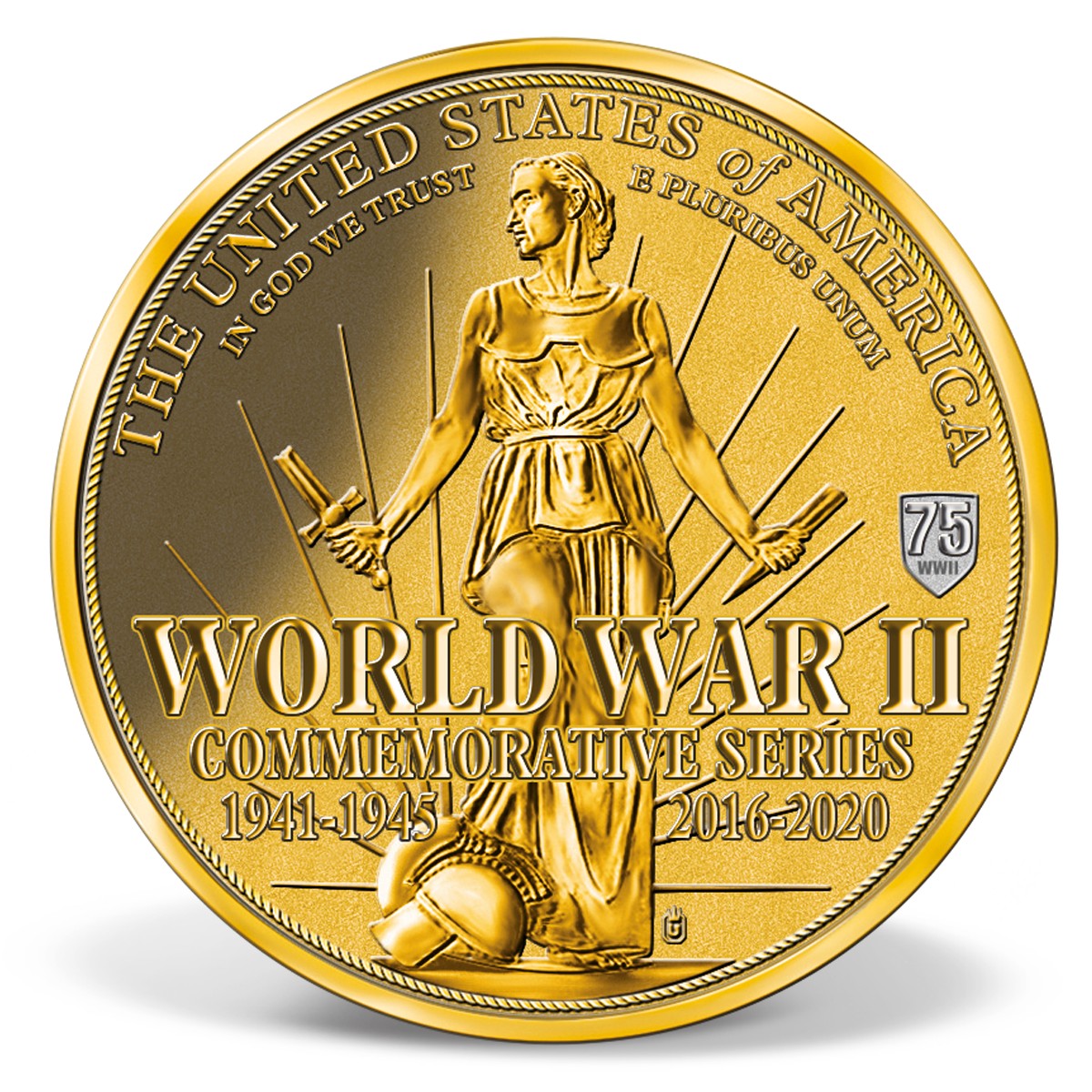 Victory in Europe Commemorative Coin | Gold-Layered | Gold | American Mint
