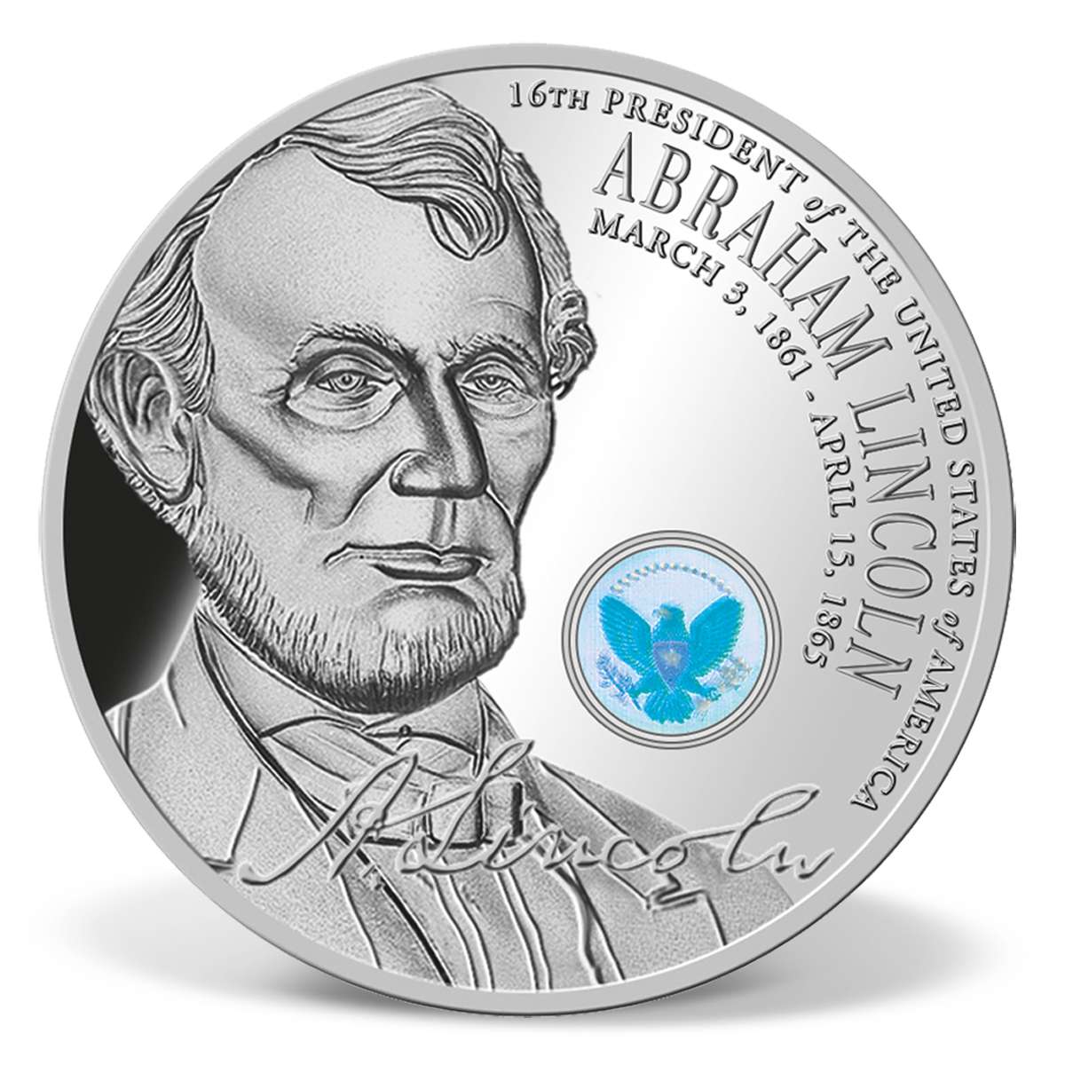Abraham Lincoln Official Presidential Hologram Commemorative Coin ...