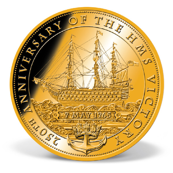 250th Anniversary HMS Victory Set | Gold-Layered | Gold | American Mint