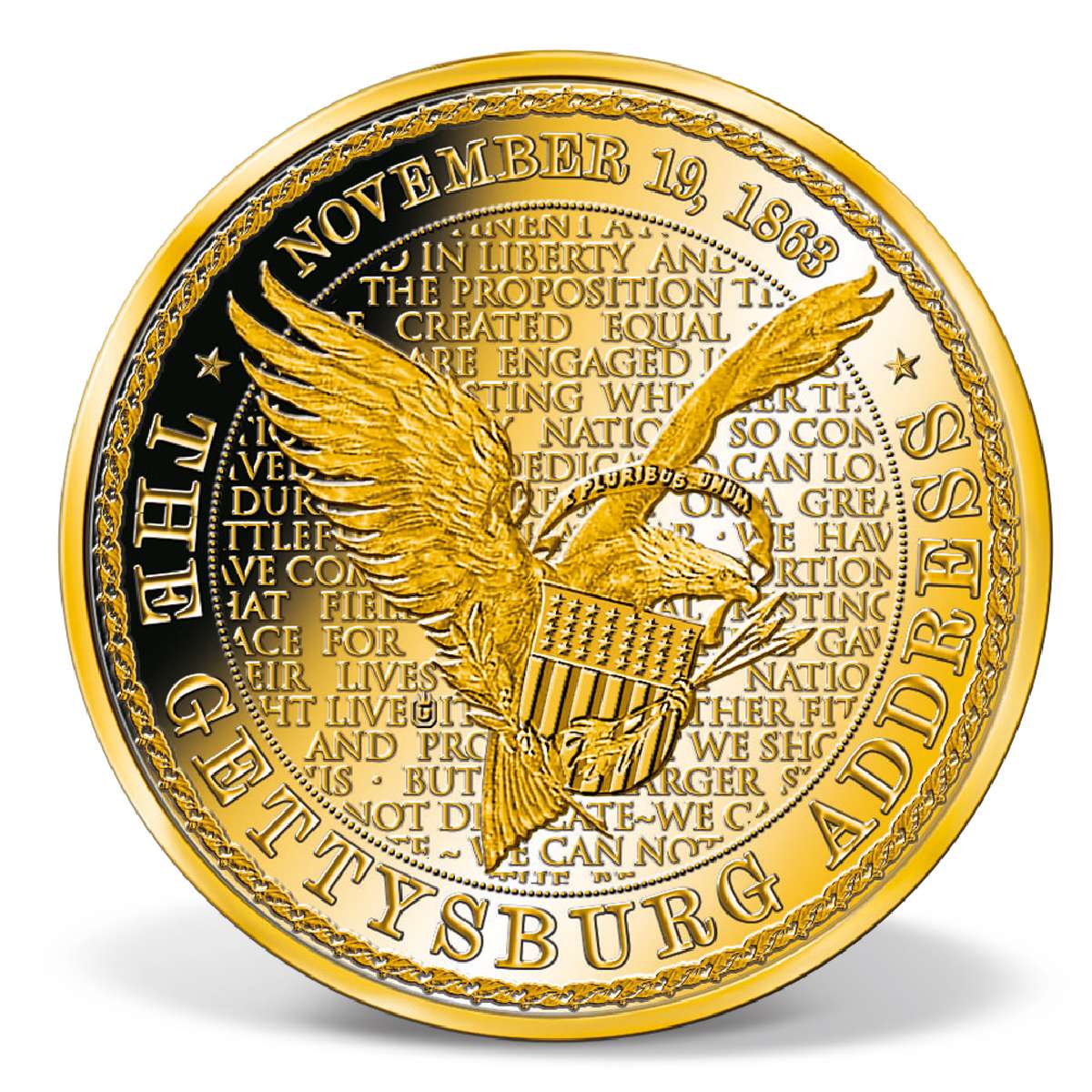 Government of the People Colossal Commemorative Coin | Gold-Layered ...