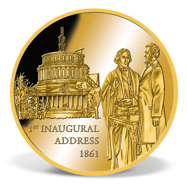 Lincoln's 1st Inaugural Address Coin Set | Gold-Layered | Gold ...