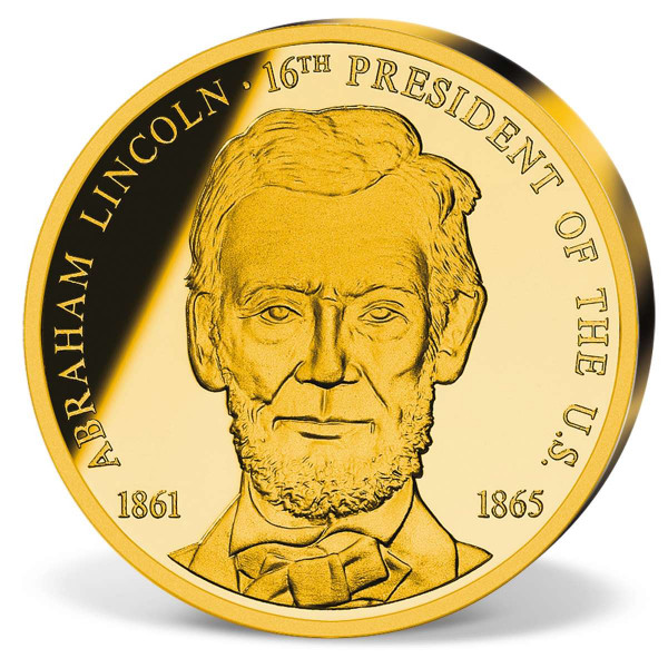 Abraham Lincoln Presidential Commemorative Coin Set | Gold-Layered ...