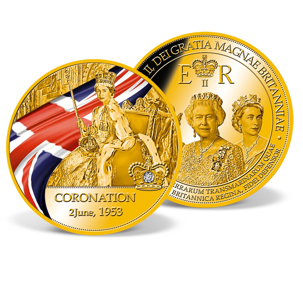 Coronation of Queen Elizabeth II Commemorative Strike | Gold-Layered ...