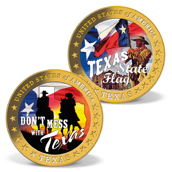 Pride of Texas Coin Set | Gold-Layered | Gold | American Mint