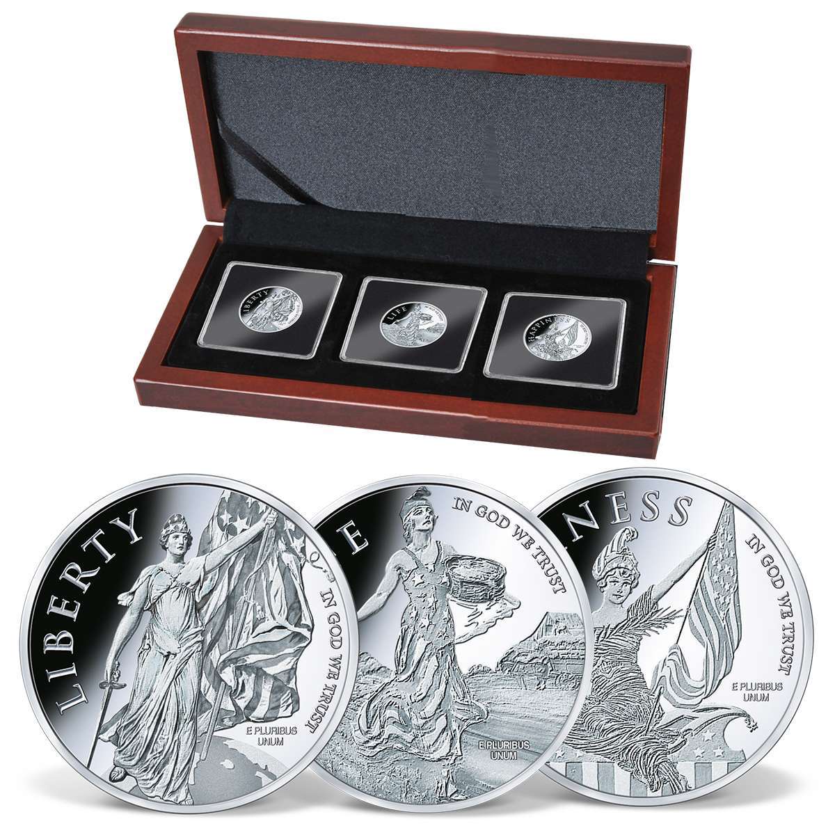 Declaration of Independence Commemorative Silver Coin Set | Solid ...