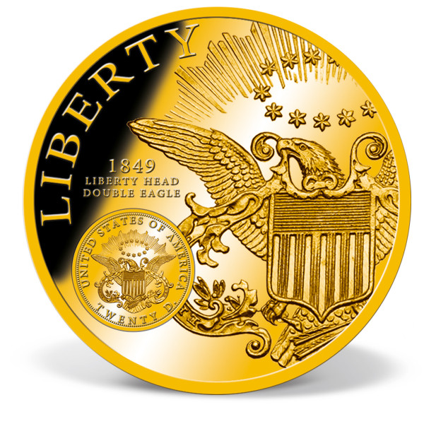 Jumbo Liberty Head Double Eagle Commemorative Coin | Gold-Layered ...
