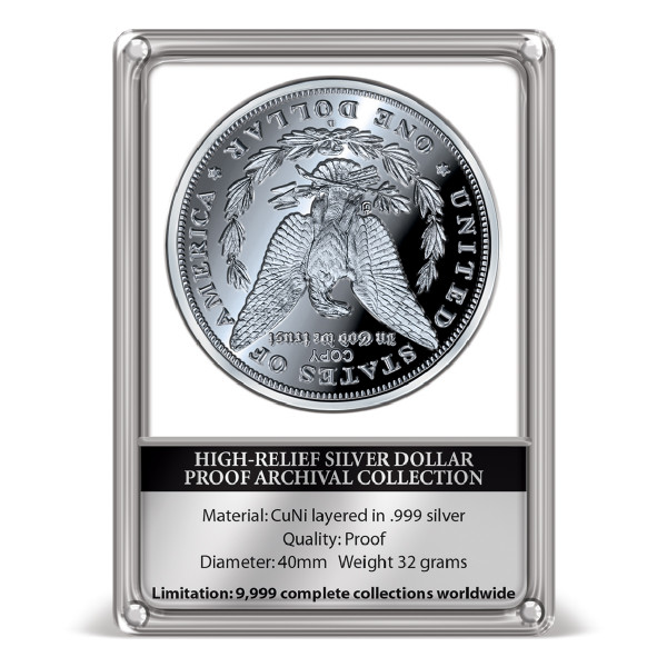 1921-D Morgan Dollar High Relief Archival Replica | Silver-Plated ...