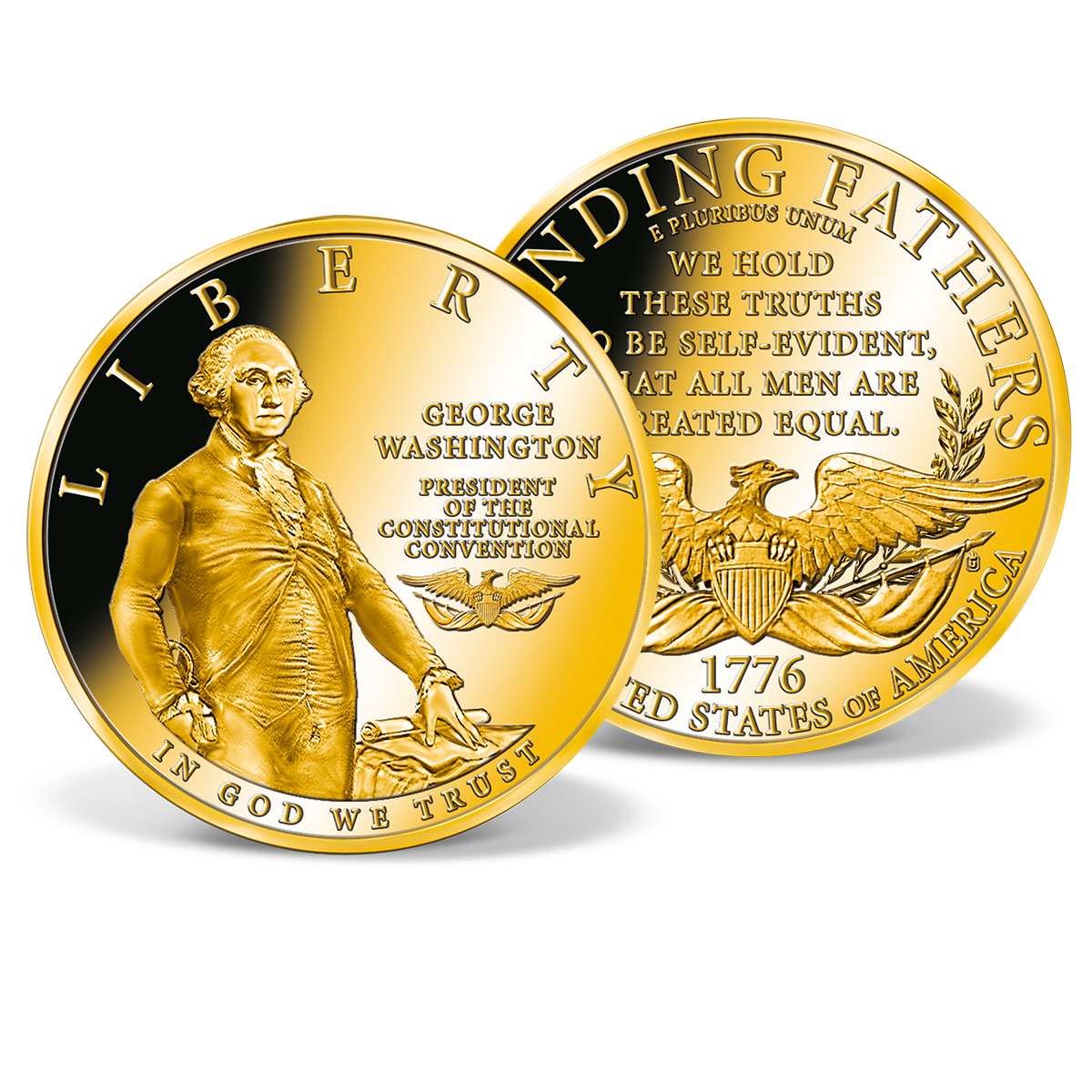 George Washington Commemorative Coin | Gold-Layered | Gold | American Mint