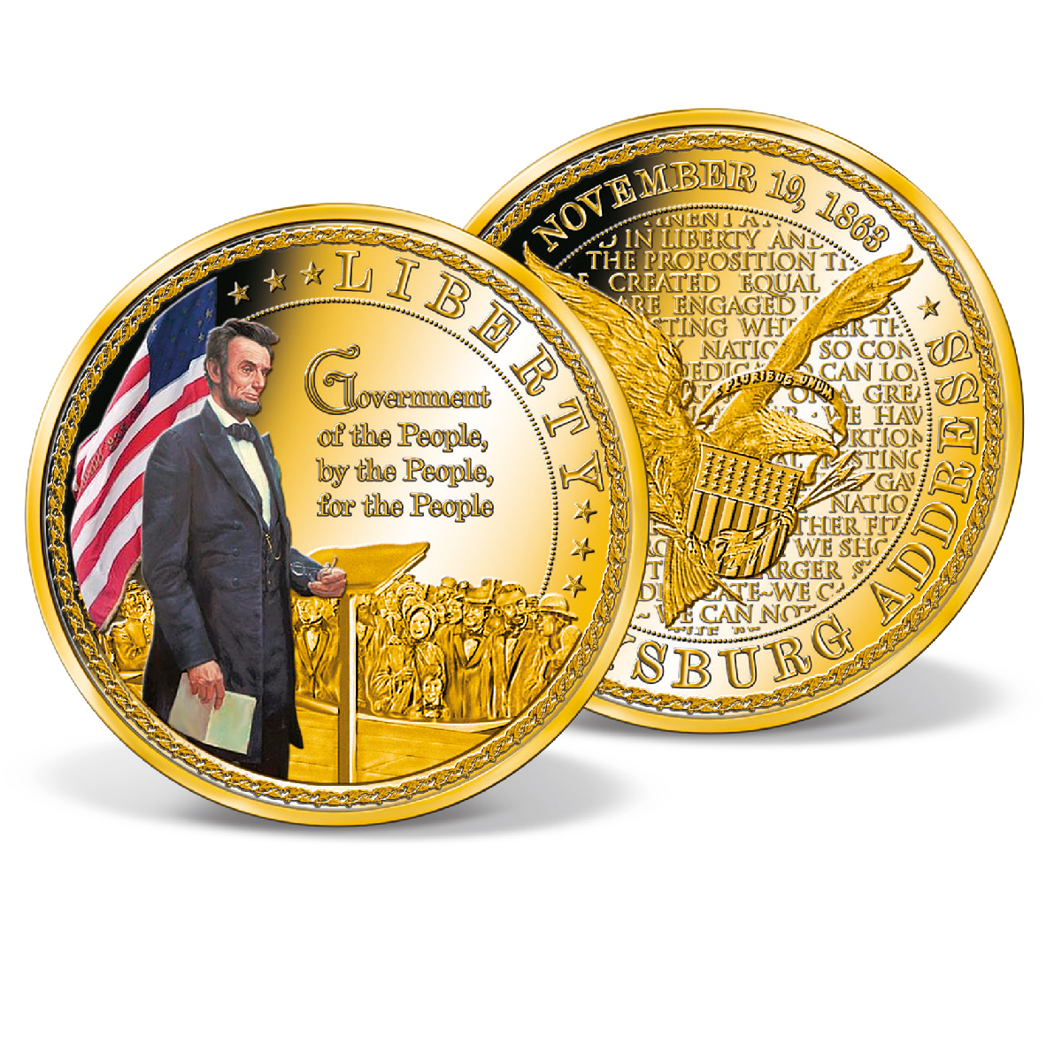 Government of the People Colossal Commemorative Coin | Gold-Layered ...