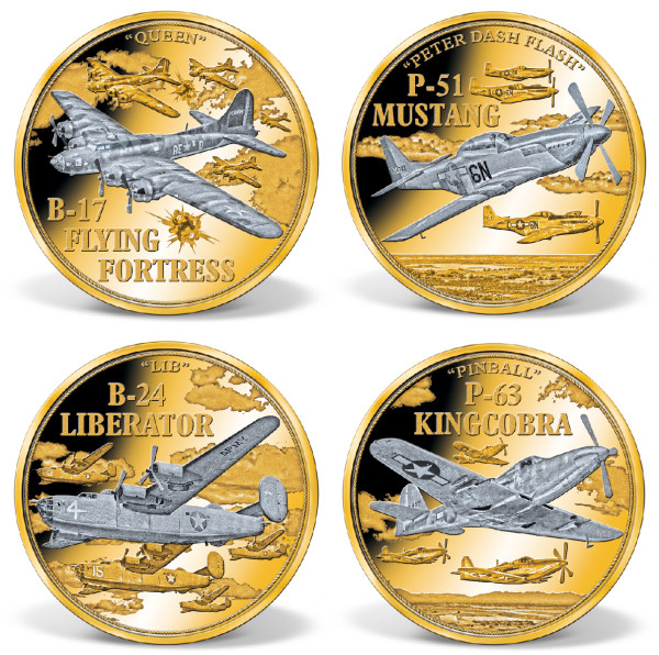 Wings of World War II Commemorative Coin Set | Air, Space and Sea ...