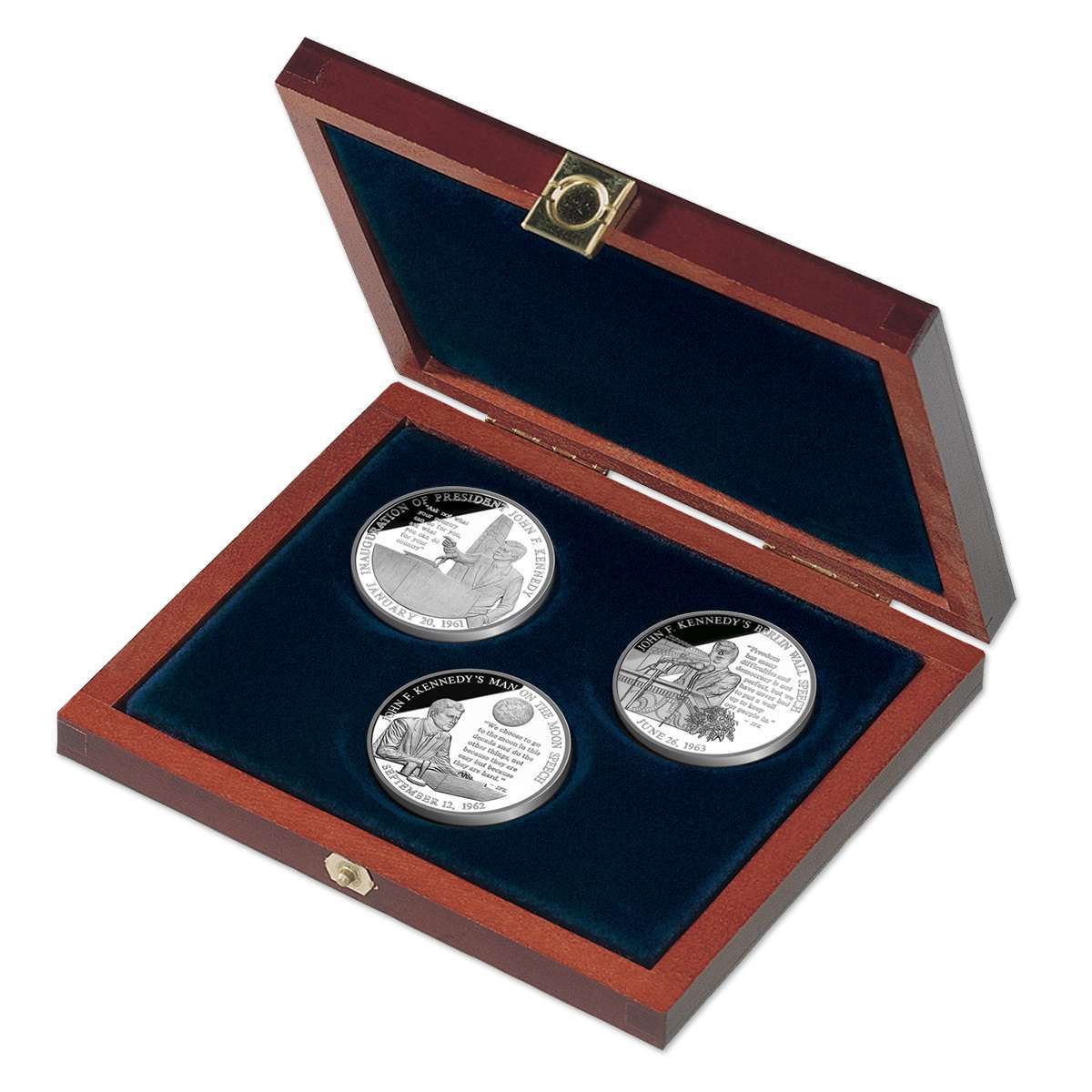 Speeches of JFK Solid Silver Commemorative Coin Set | Solid Silver ...
