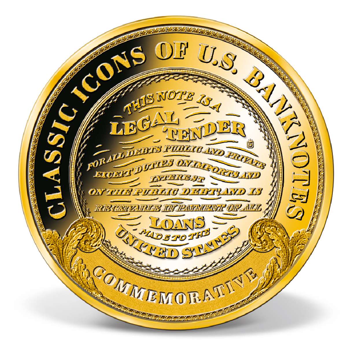 1899 $1 Black Eagle Note | Gold-Layered | Gold | American Mint