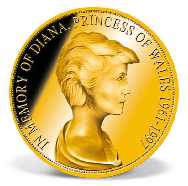 Diana 1961-1997 Crystal-inlaid Commemorative Coin | Gold-Layered | Gold ...