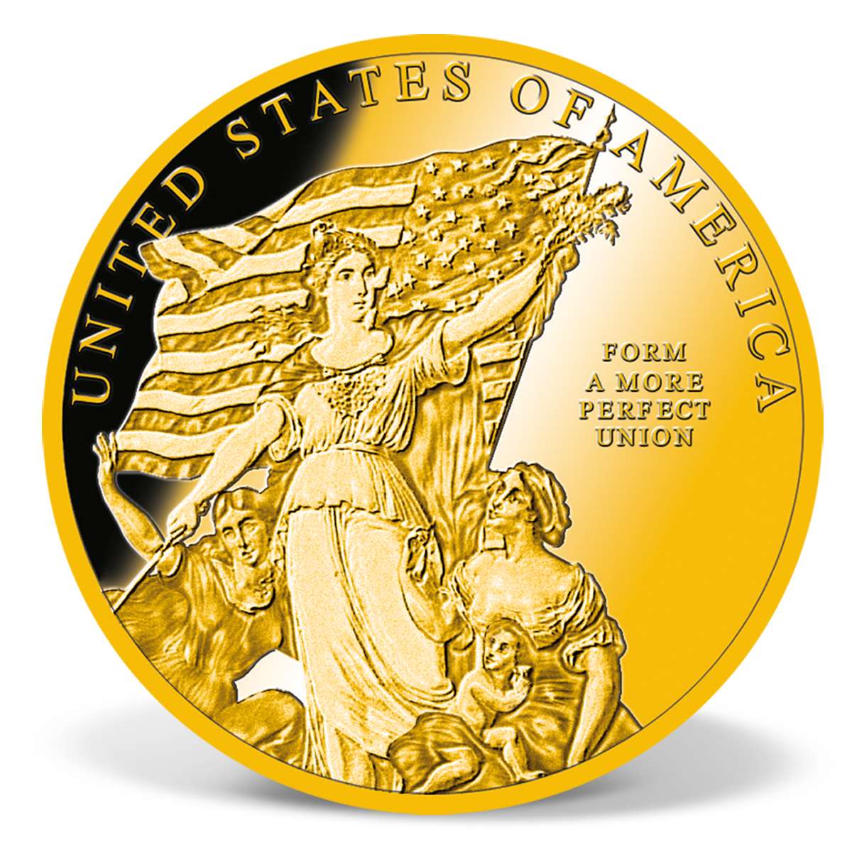 Form a More Perfect Union Commemorative Coin | Gold-Layered | Gold ...
