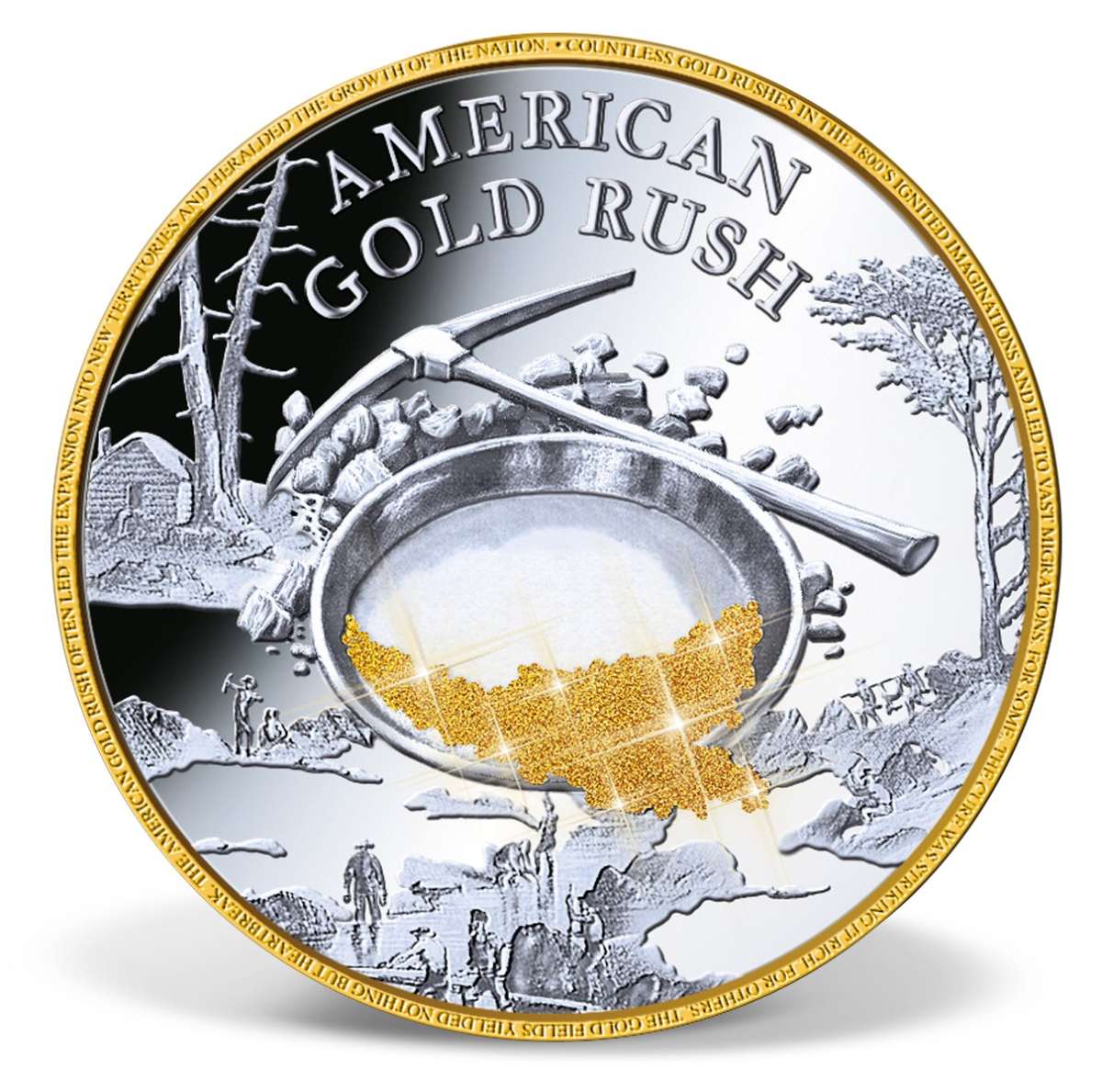 California Gold Rush Jumbo Commemorative Coin | Gold-Layered | Gold ...