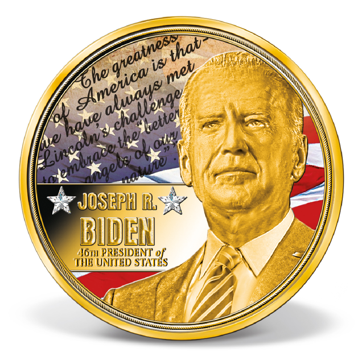 Joe Biden - Leading in Turbulent Times Colossal Commemorative Coin ...