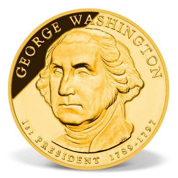 George Washington Presidential Coin Tribute | Gold-Layered | Gold ...
