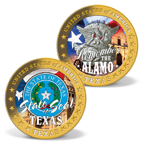 Pride of Texas Coin Set | Gold-Layered | Gold | American Mint