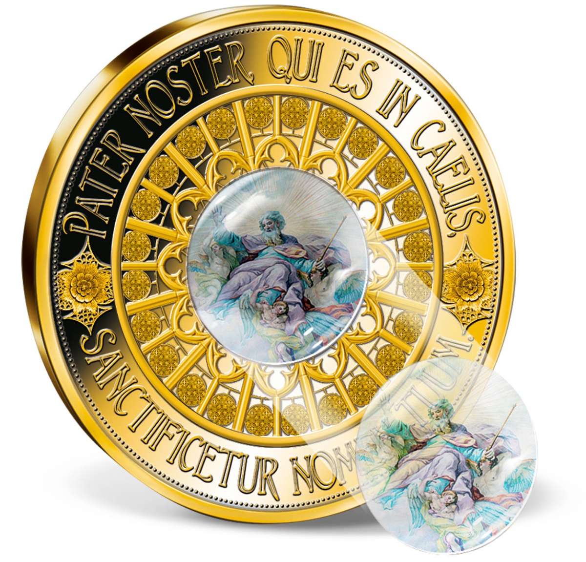 The Lord's Prayer Colossal Commemorative Coin | Gold-Layered | Gold ...