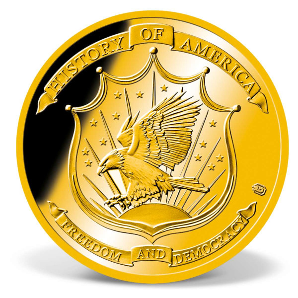 Faces of Mount Rushmore Coin Set | Gold-Layered | Gold | American Mint