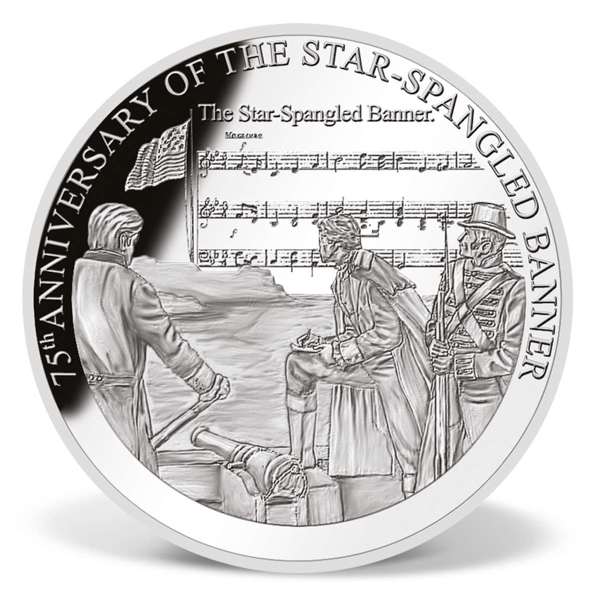 Star-Spangled Banner Anniversary Commemorative Coin | Silver-Plated ...