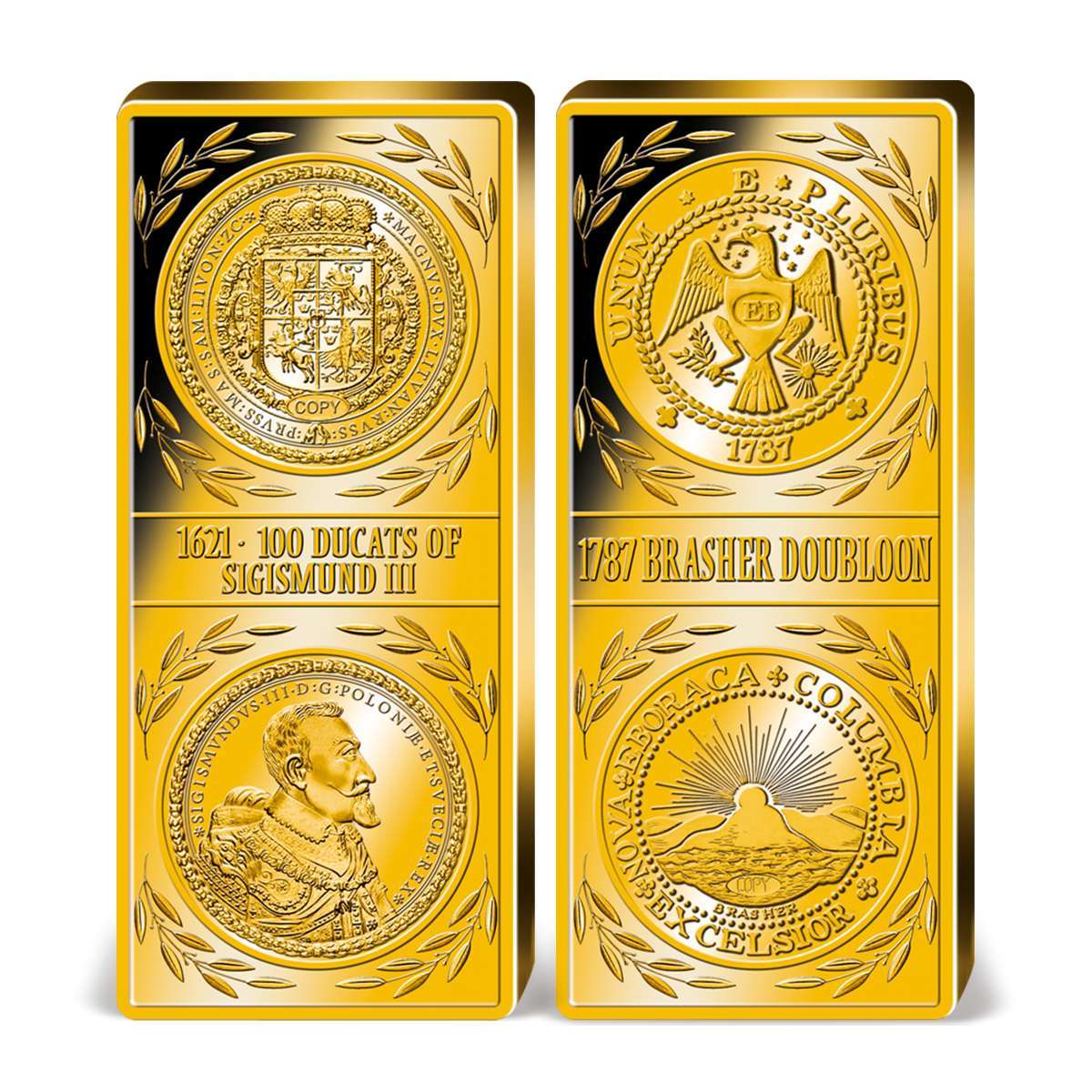 Million Dollar Ingot Set | Gold-Layered | Gold | American Mint