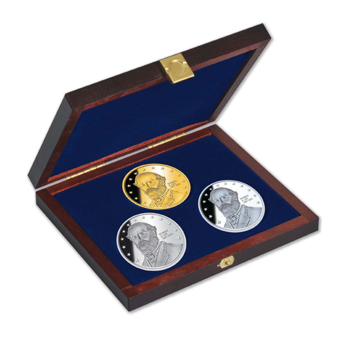 Robert E. Lee Precious Metal Coin Set | Gold-Layered | Gold | American Mint