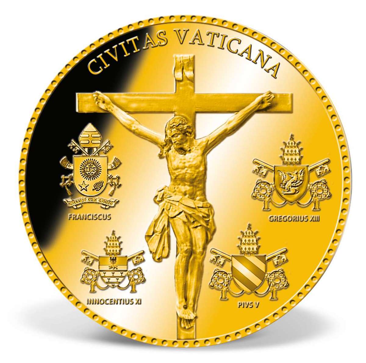 'Pope Francis' Commemorative Coin | Gold-Layered | Gold | American Mint