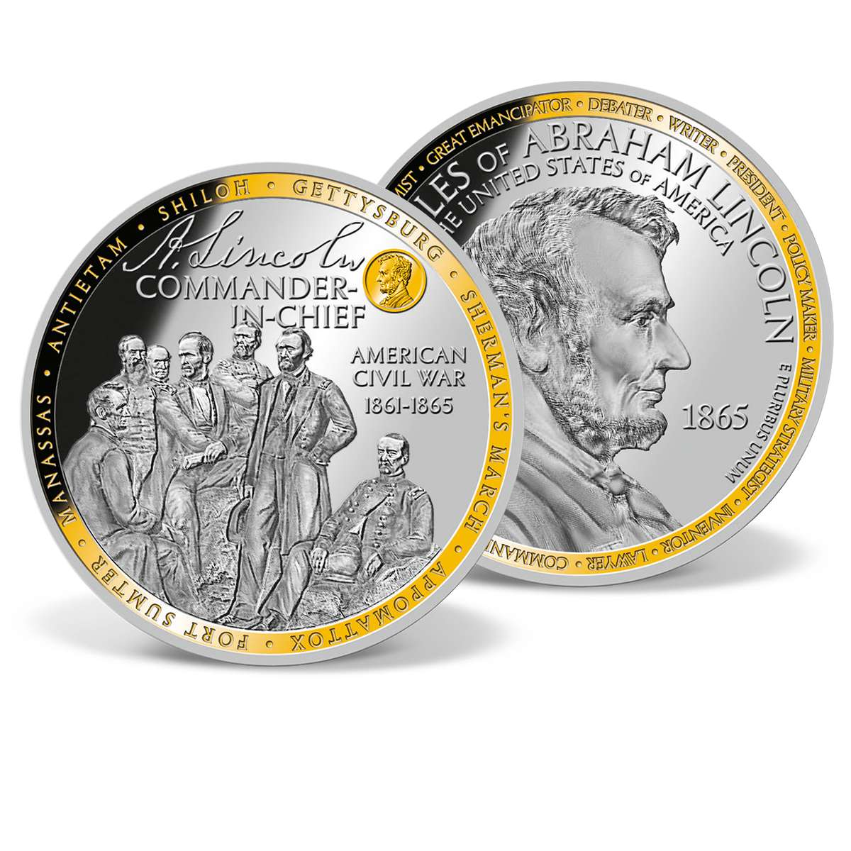 Commander-in-Chief Commemorative Coin | Gold-Layered | Gold | American Mint