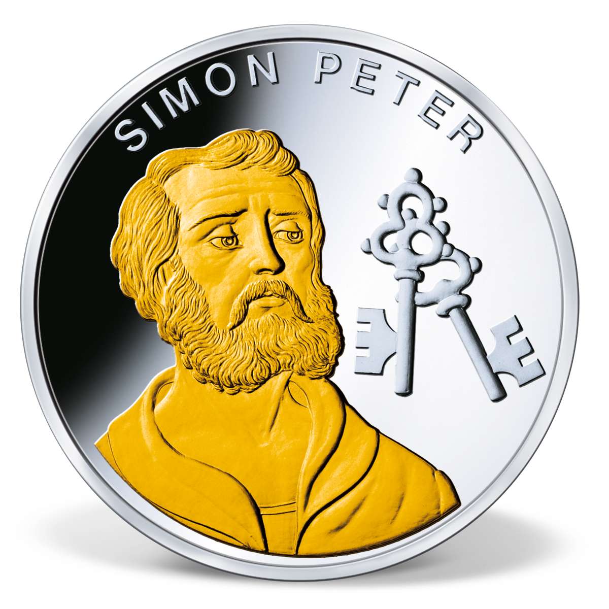 The Twelve Apostles - Simon Peter Commemorative Coin | Gold-Layered ...