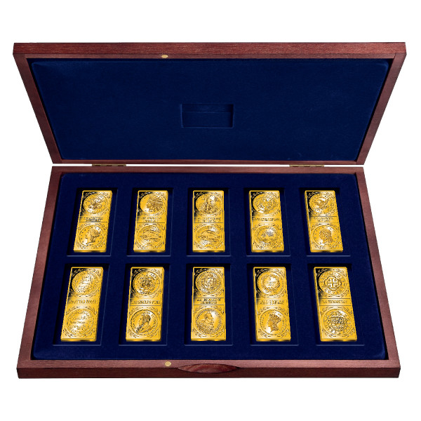 Million Dollar Ingot Set | Gold-Layered | Gold | American Mint