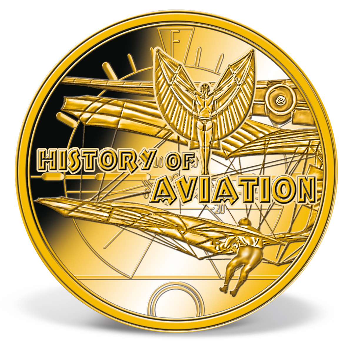 History of Aviation Coin Set | Gold-Layered | Gold | American Mint
