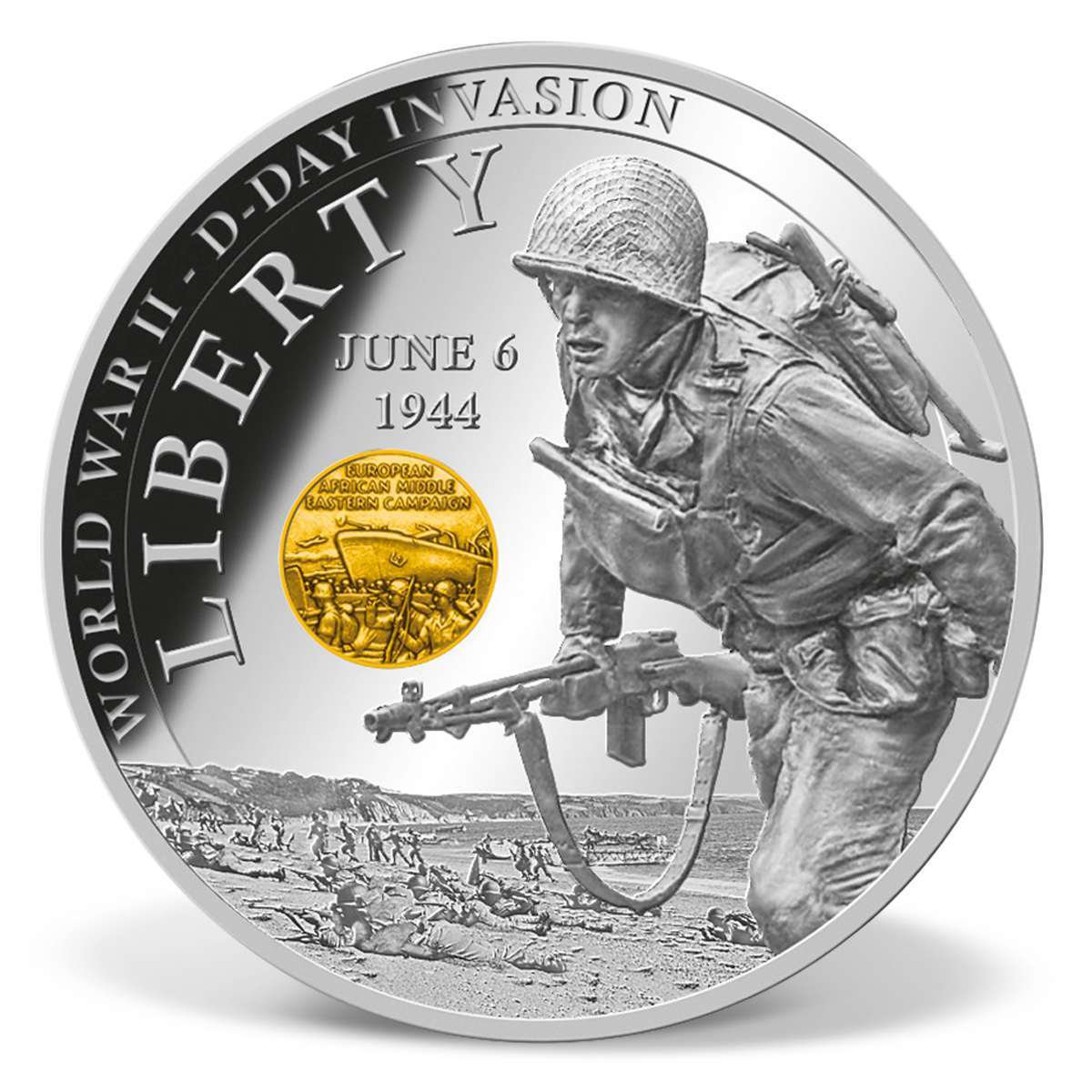 D-Day World War II Commemorative Coin | American Mint
