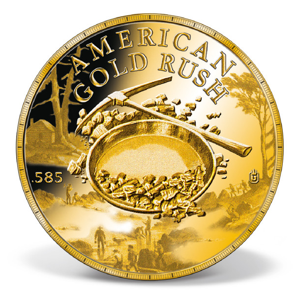California Gold Rush Commemorative Gold Coin | Solid Gold | Gold ...