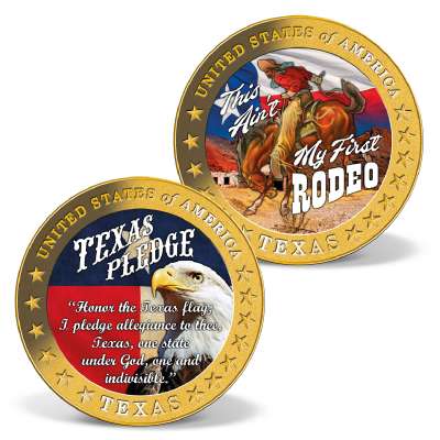 Pride of Texas Coin Set | Gold-Layered | Gold | American Mint