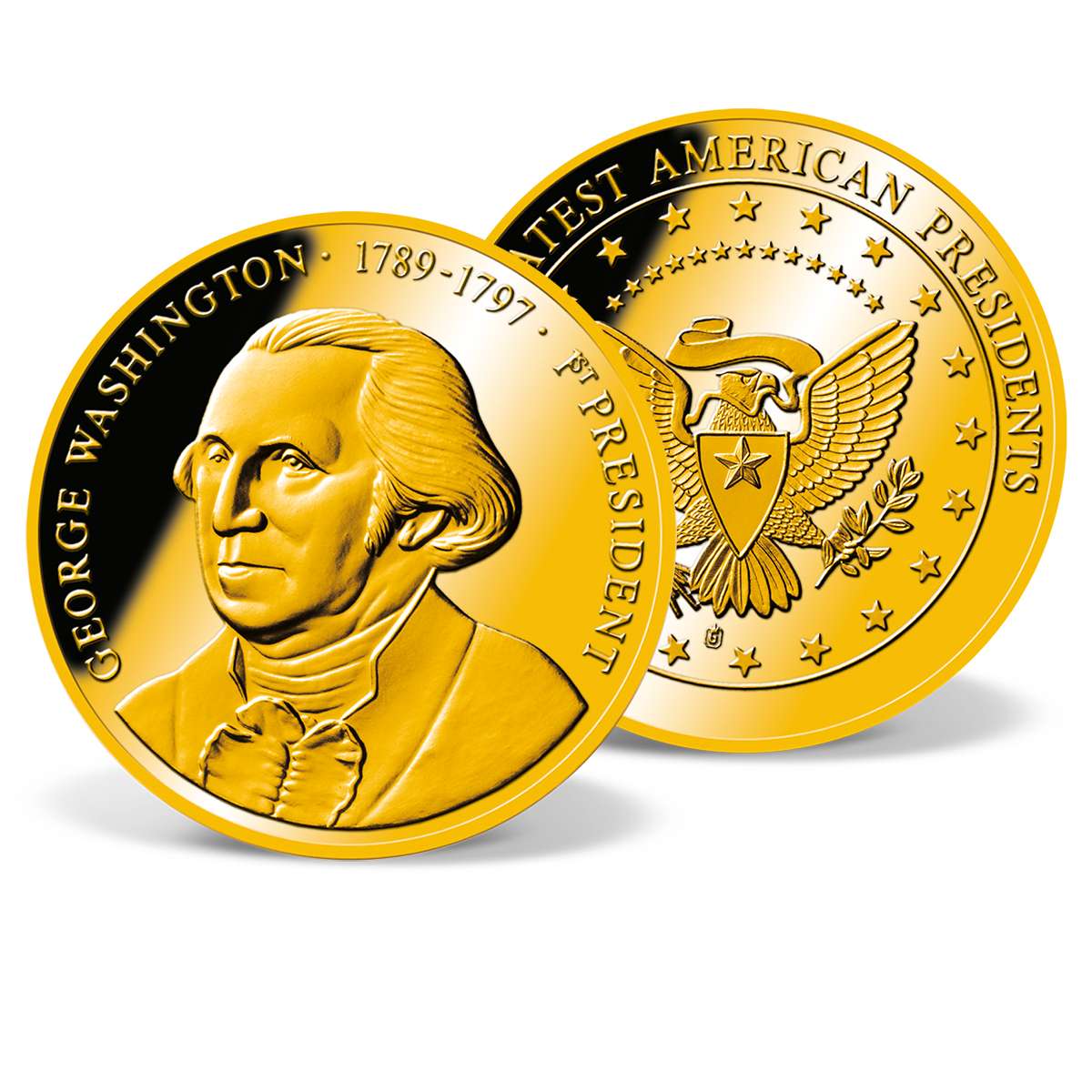 George Washington Commemorative Coin | Gold-Layered | Gold | American Mint