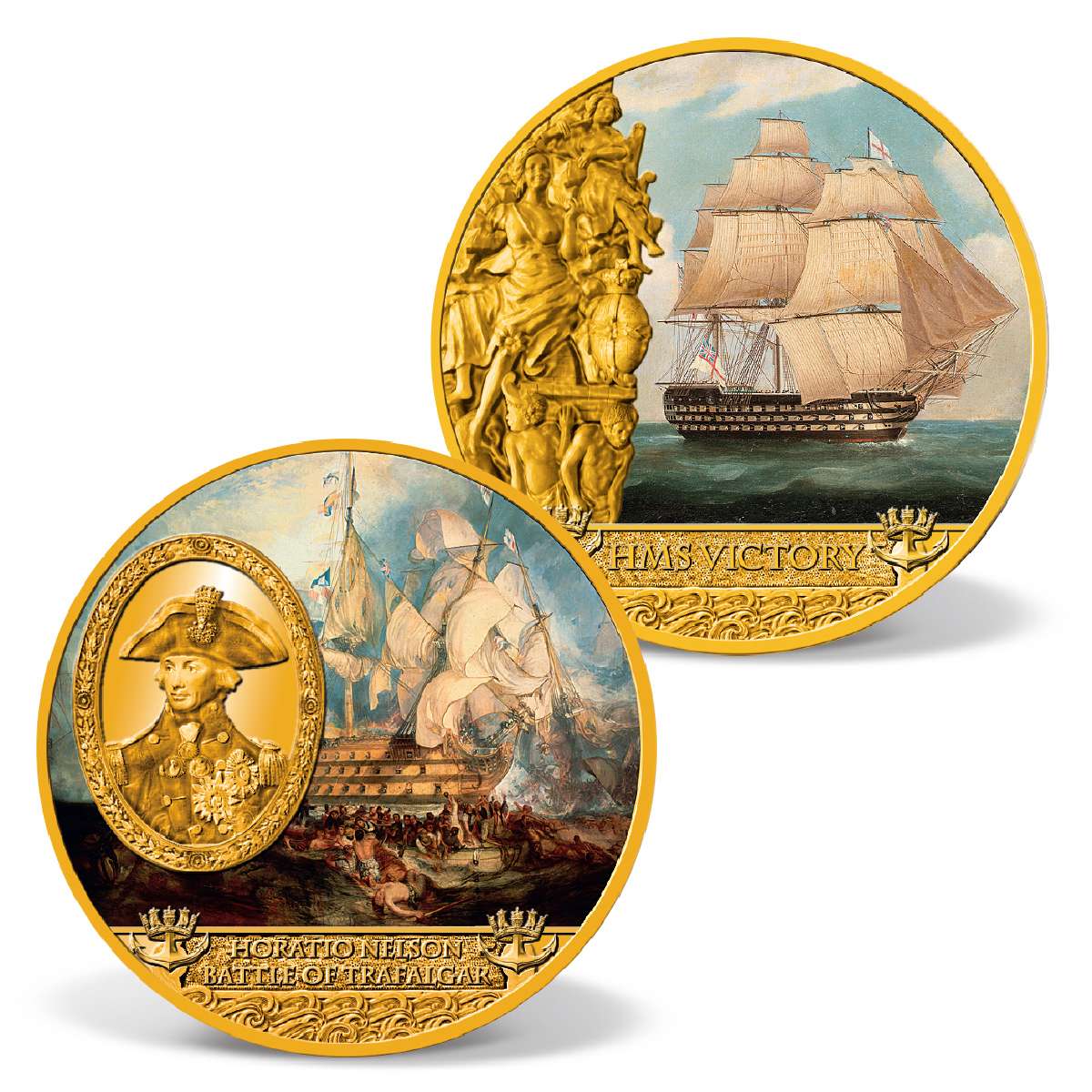 250th Anniversary HMS Victory Set | Gold-Layered | Gold | American Mint