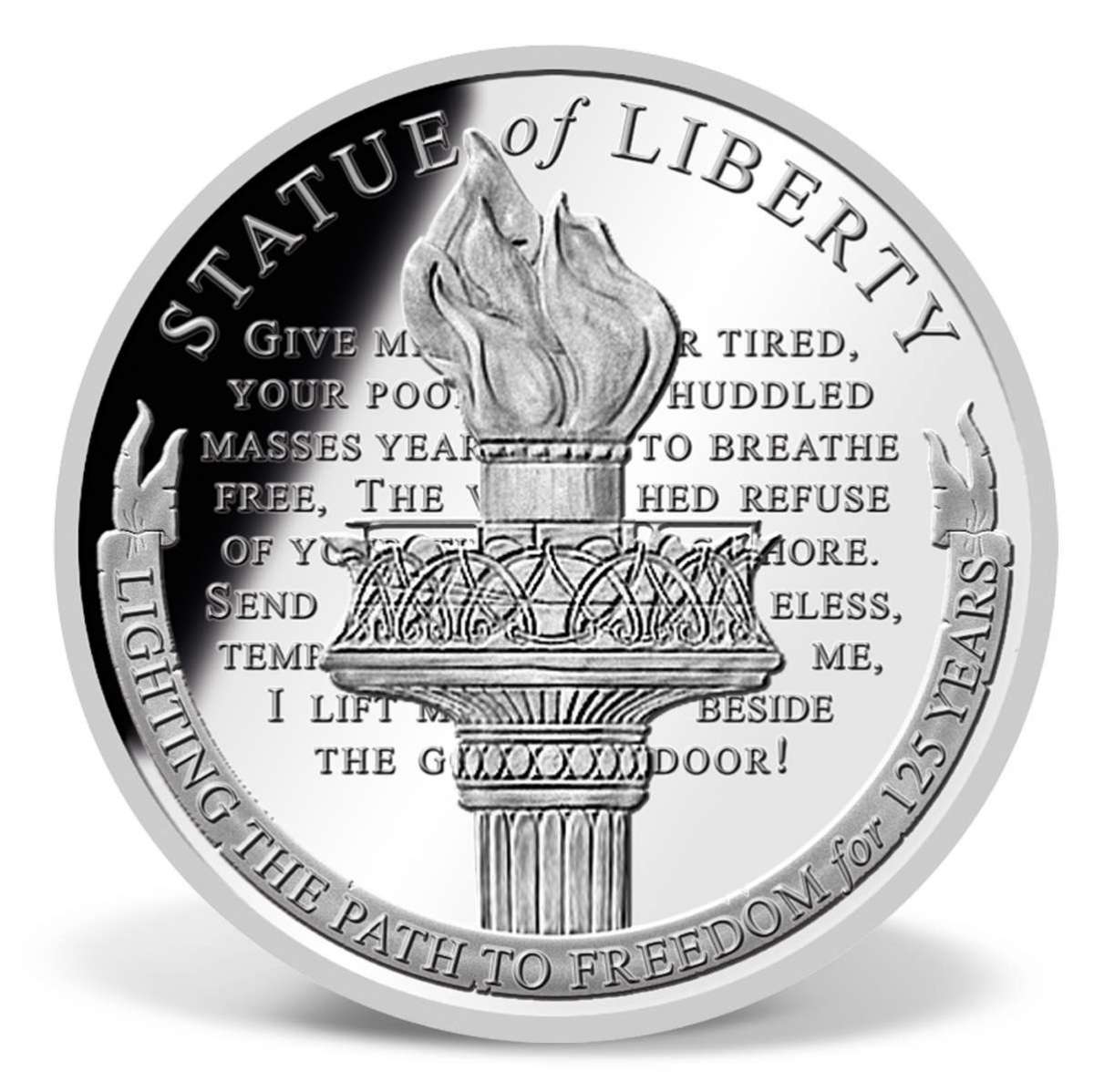 Liberty Enlightening the World Commemorative Coin | Silver-Plated ...