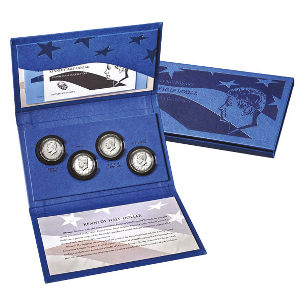 50th Anniversary Kennedy Half Dollar Silver Coin Collection | Solid ...
