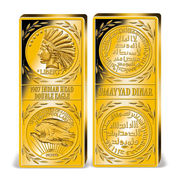 Million Dollar Ingot Set | Gold-Layered | Gold | American Mint