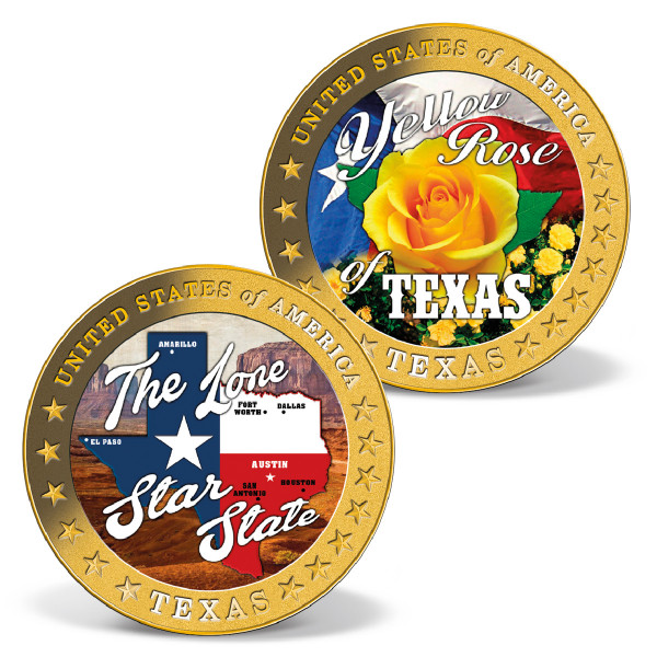 Pride of Texas Coin Set | Gold-Layered | Gold | American Mint