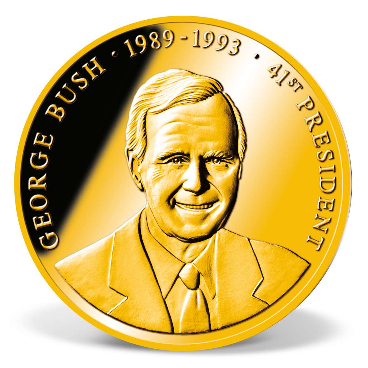 George Bush Commemorative Coin | Gold-Layered | Gold | American Mint