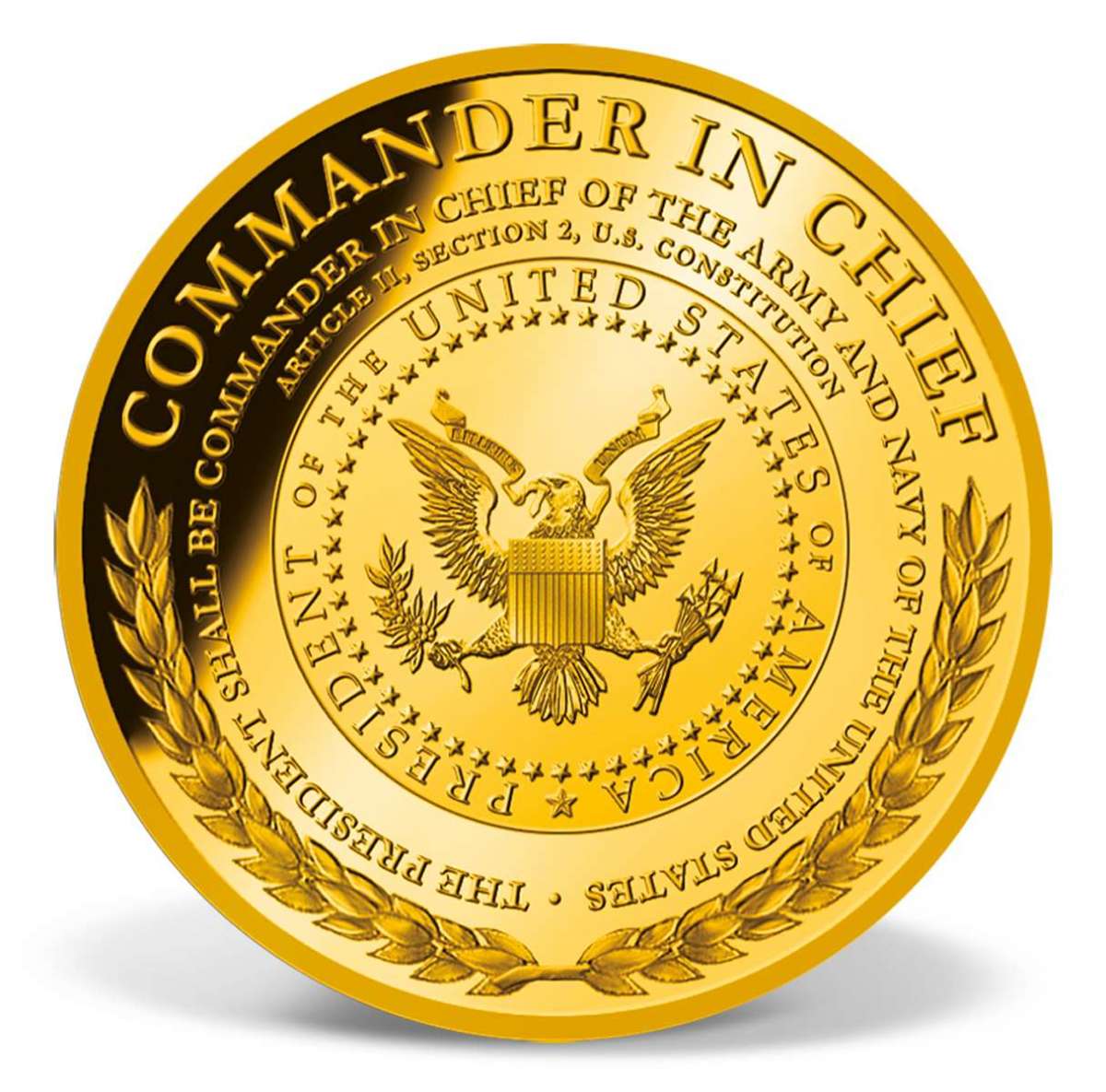 Abraham Lincoln - Commander in Chief Commemorative Gold Coin | Solid ...