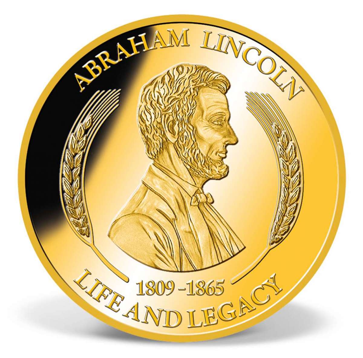 Lincoln´s Gettysburg Address Commemorative Coin | Gold-Layered | Gold ...